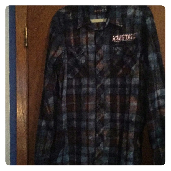 Raw State | Shirts | Mens Button Down Shirt | Poshmark